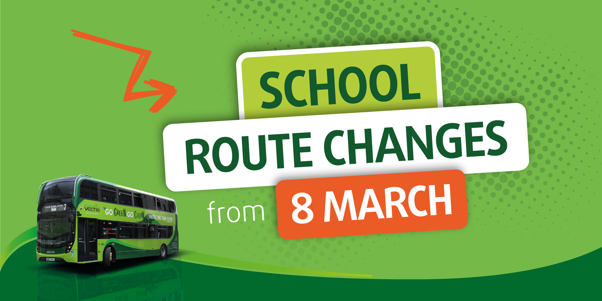 School route changes from Monday 8th March - Southern Vectis