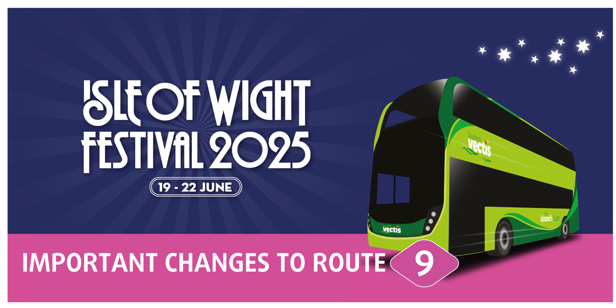 Important Changes to route 9 during The Isle of Wight Festival ...